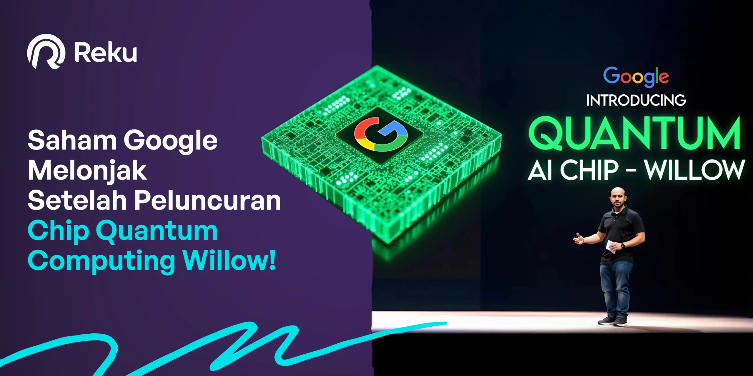 Saham Google Melonjak Setelah Peluncuran Chip Quantum Computing Willow ...