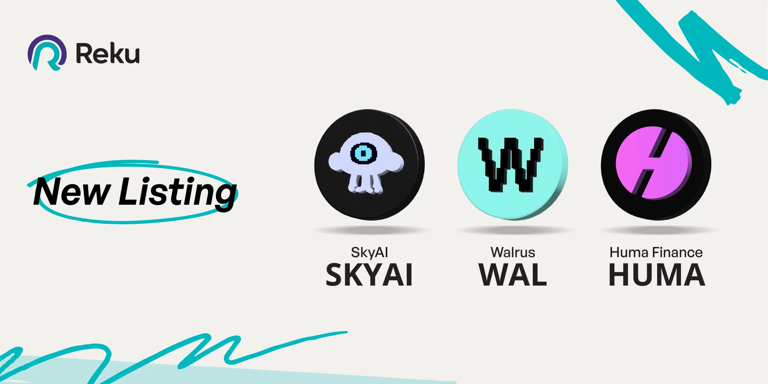 SKYAI, WAL dan HUMA Sudah Dapat Diperjualbelikan di Reku!